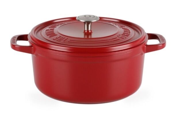 Featherweights Stoofpot met deksel rood 26 cm - Onder de Lindeboom